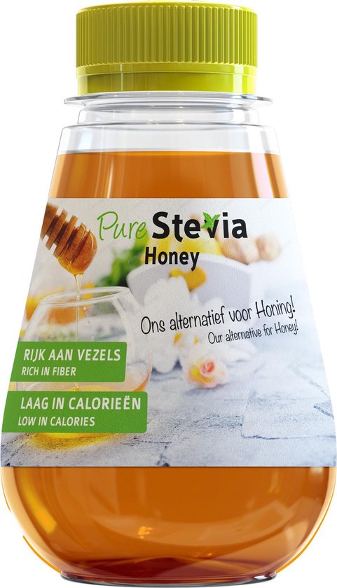 Stevia Honing - handige fles van 450g - Het alternatief voor honing ...