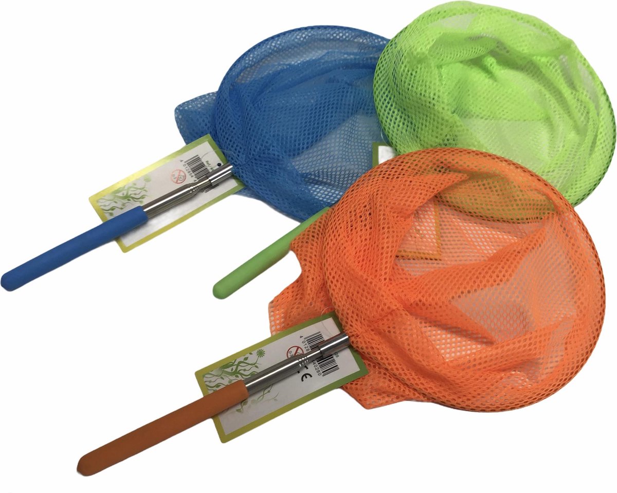 Filet papillon Attrape-insectes orange 85cm manche télescopique | bol.com