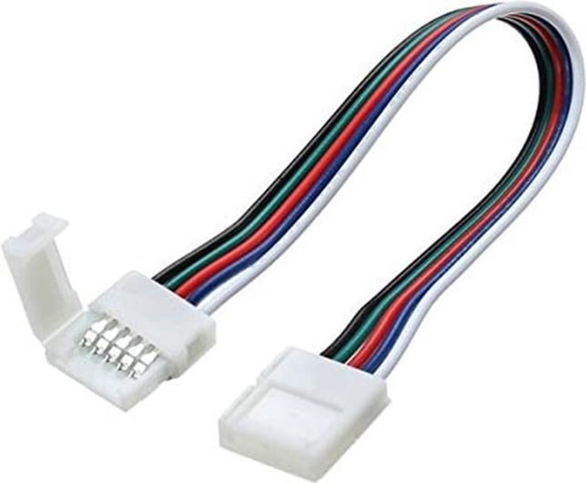12mm 5 Pin RGBW RGBWW LED Click to Click 15cm Connector kabel draad | bol