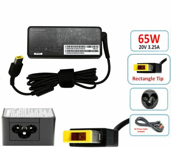 Lenovo ThinkPad 65W Slim AC Adapter (Slim Tip) netvoeding & inverter ...