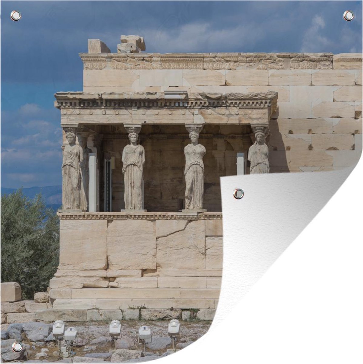 Tuindoek Tempel van Nikè op de Akropolis - 100x100 cm | bol.com