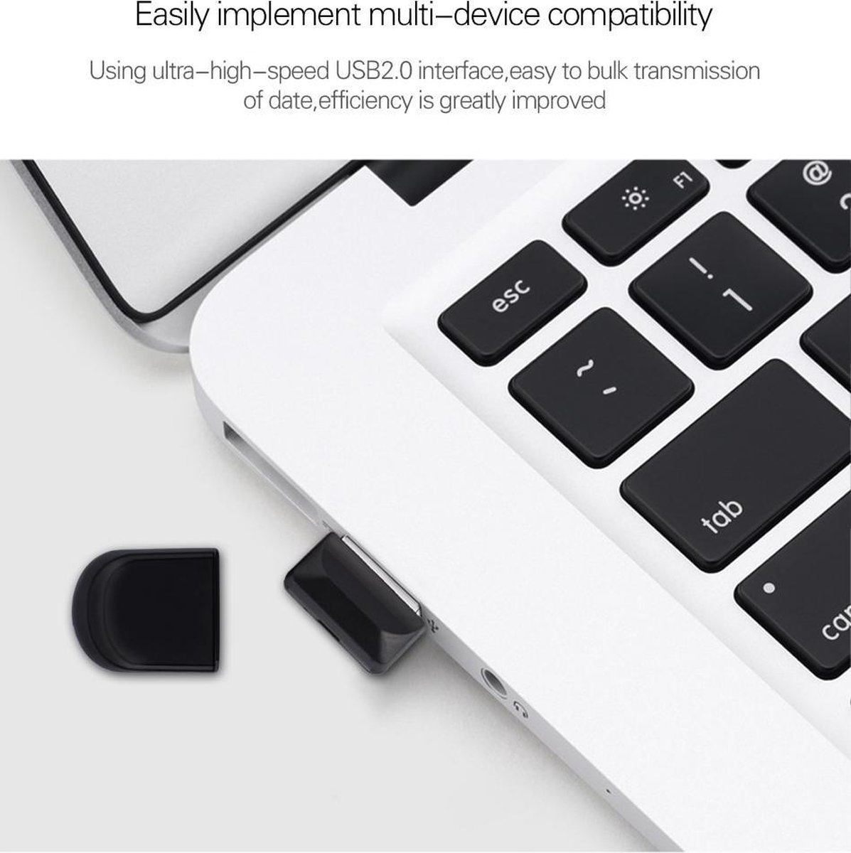 Nano-Stick USB Drive - 16GB - Compact - Zwart | bol.com