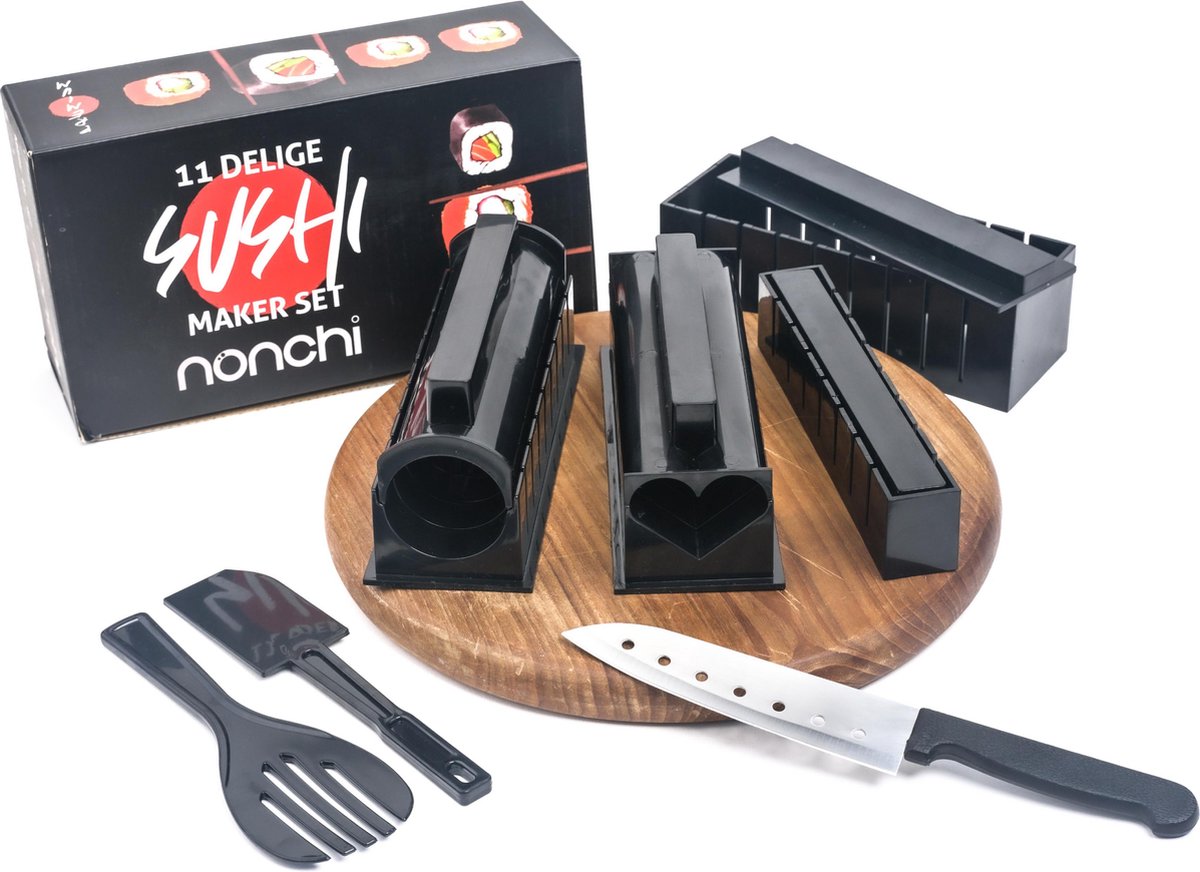 Nonchi XXL Sushi Maker - Complete Sushi Set - 13-delig - Sushi Kit ...