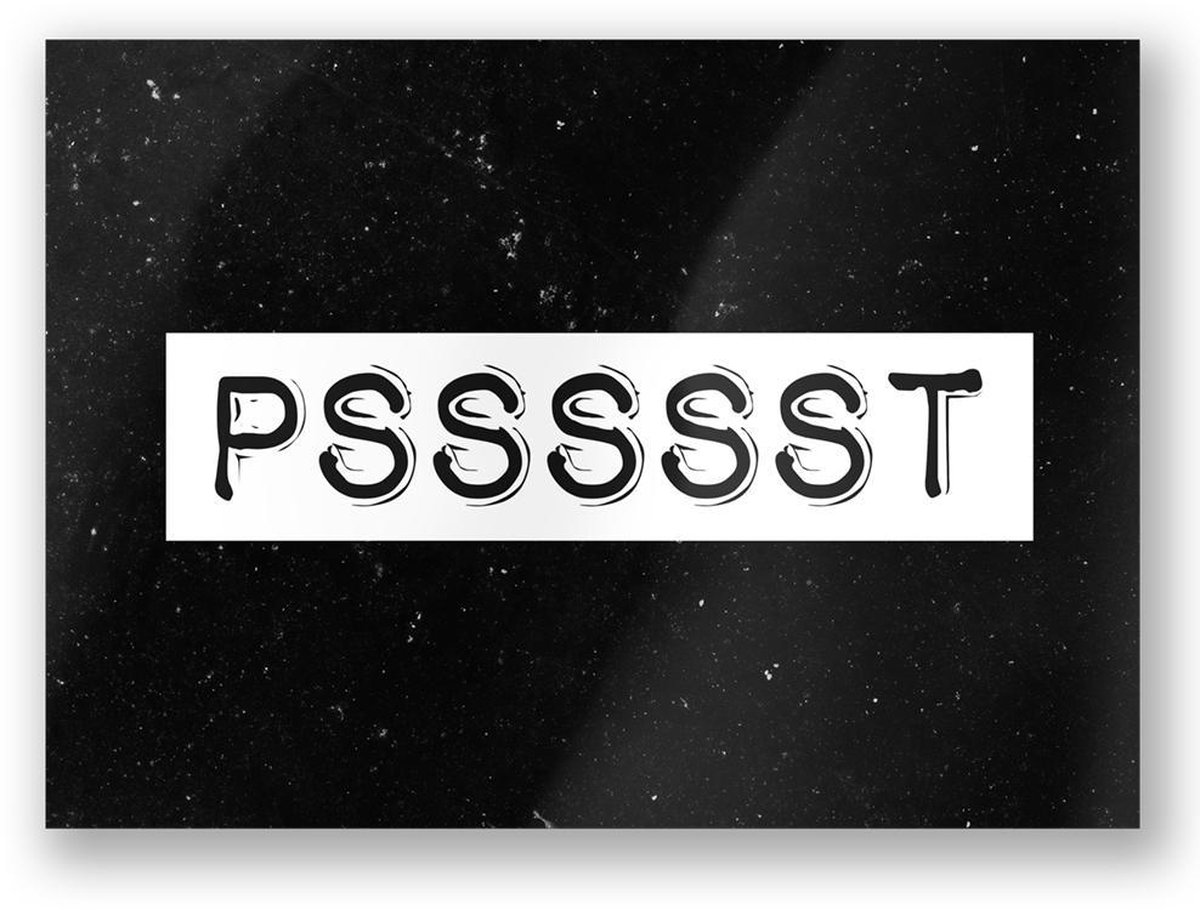 Wenskaart Pssssst 15cm | bol.com