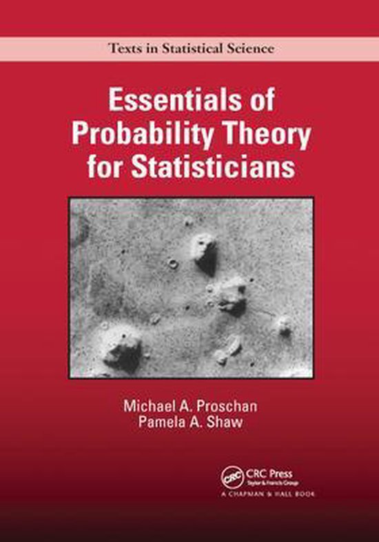 Chapman & Hall/CRC Texts in Statistical Science- Essentials of Probability Theory for... | bol.com