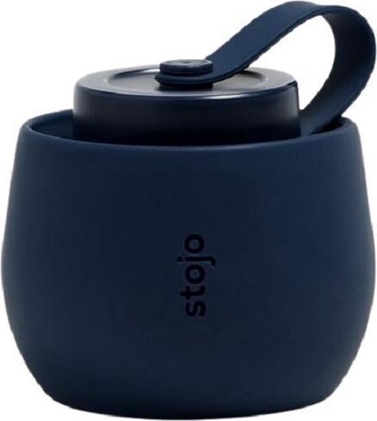 Stojo - Drinkfles - 590 ml - Denim - Opvouwbaar - Blauw | bol.com