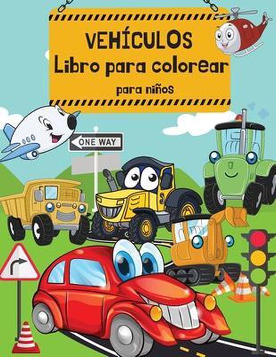 Libro para colorear de vehiculos para ninos, Luxxury Publishing ...