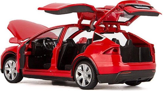 Tesla Model X 1:32 90D Red Allernieuwste | bol