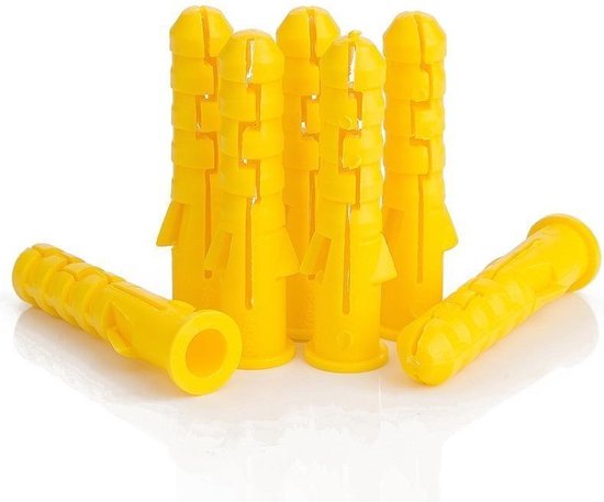 Kunststof spreidankers gipsplaat pluggen voor schroeven [geel m6/80mm ...