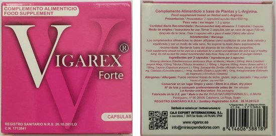 Vigarex - Libido vrouw - Viagra voor vrouwen - Lustopwekkend middel - 6 ...