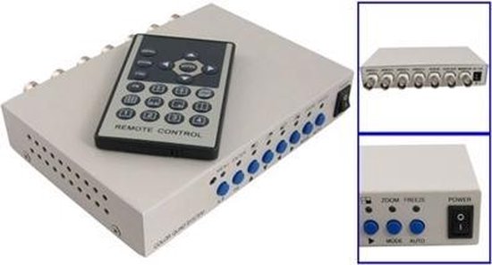 CCTV kleur Quad Security Video 4 kanaals Processor Divider(White) | bol.com