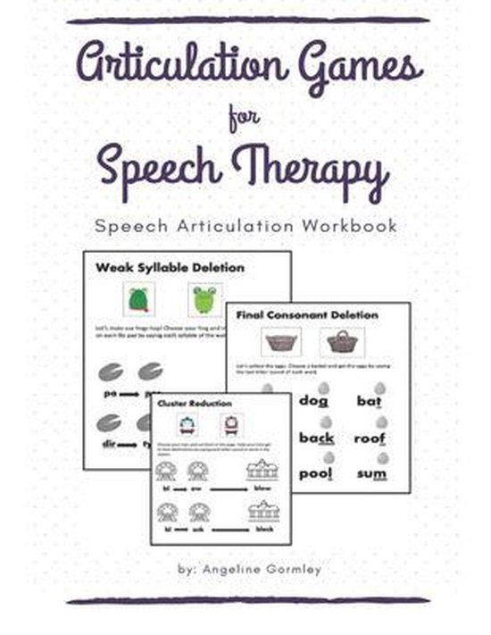 Articulation Games For Speech Therapy | 9798580056531 | Angeline ...