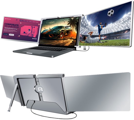 E3 Tri-screen - Portable Monitor - Triple screen - Beeldscherm ...