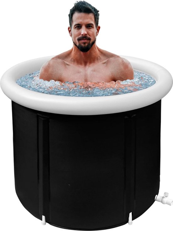 Ijsbad - Zitbad - Ice Bath - 370 Liter - Dompelbad - Zwart - Met ...