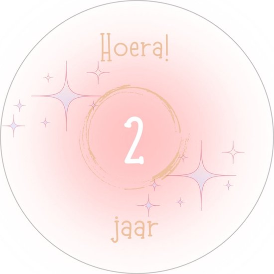 Sticker - Sluitzegel - Cadeau - 40 mm - 24 stuks - Verjaardag ...