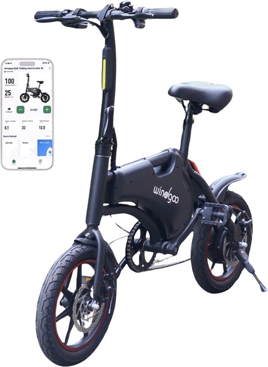 Windgoo B5 - Elektrische fiets - Vouwfiets - E Bike - 14 Inch - 250W ...