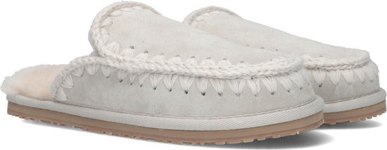Mou Slipper Full Eskimo Stitch Pantoffels - Sloffen - Dames - Zilver ...