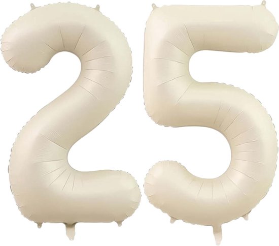 Cijfer Ballonnen Ballon Cijfer 25 Verjaardag Versiering Feest Helium ...