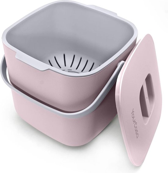 Biologische afvalemmer voor keuken - 7 liter - Compostemmer voor ...