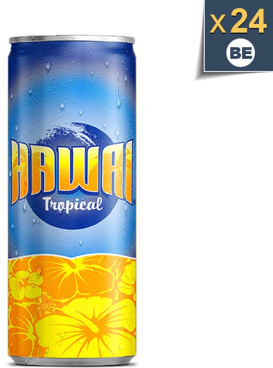 Hawai Tropical Drink - 24*25cl blik - Frisdrank met tropische ...