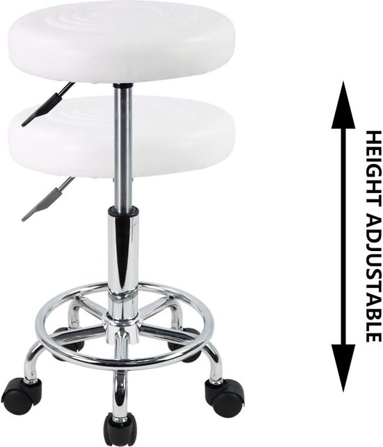 Draaibare Kruk - Rolling stool Rocking chair Work stool with adjustable ...