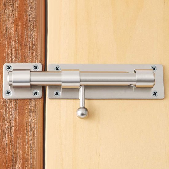 Deurgrendel grendel RVS grendelslot slotgrendel poortgrendel ...