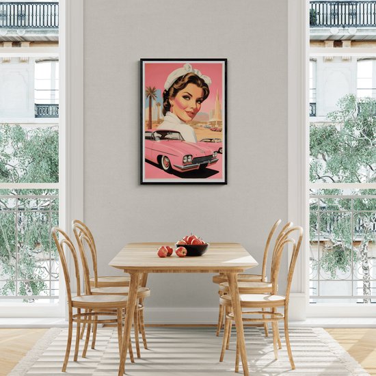 Vintage Poster - Pin up - Amerikaanse Diner - posters - formaat 60x90cm ...
