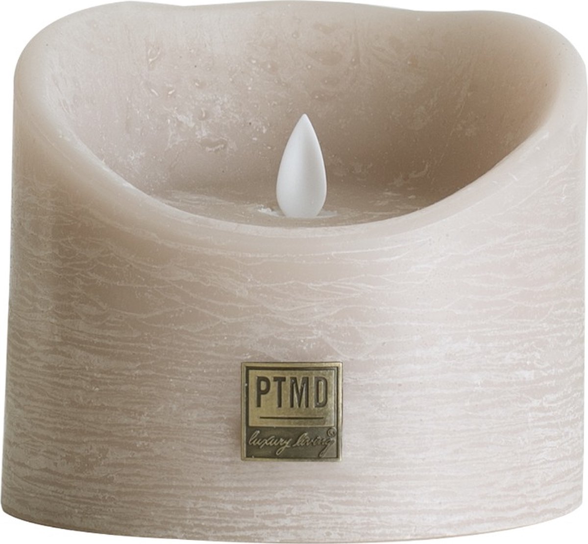 PTMD - 5 delige Led kaarsen set - Beige - echte wax - bewegende vlam - timer functie | bol