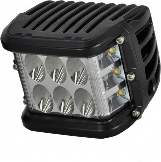 Werklamp led L0064 25W met side shooters 12/24V | bol