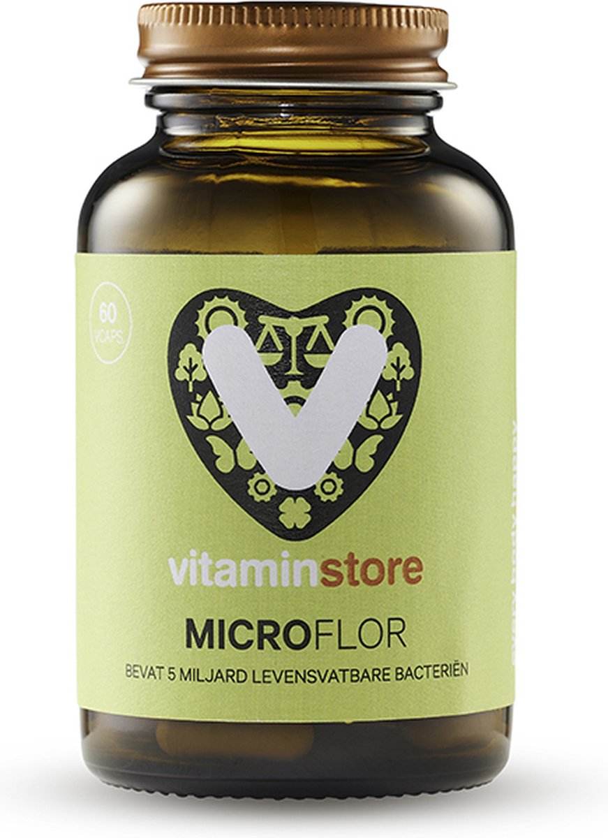 Vitaminstore - Microflor probiotica - 60 capsules | bol