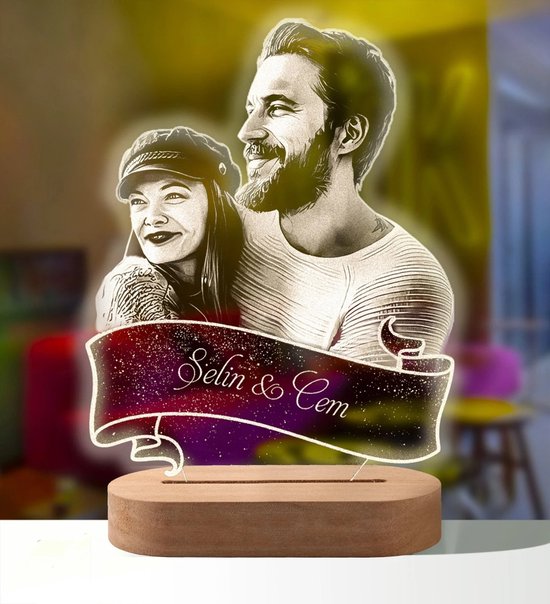 Homesell - 3D foto lamp - gepersonaliseerd fotolamp - cadeau ...