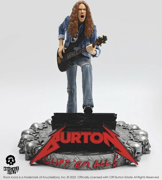 Rock Iconz: Metallica - Cliff Burton Statue | bol