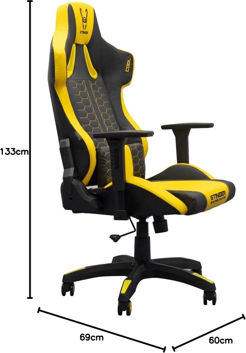 Stinger Station Master Cool - Gaming Chair bureau-bureau (gamer, stalen ...