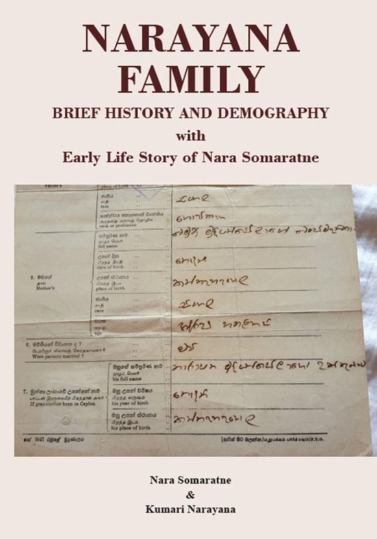 Narayana Family: Brief History and Demography: With Early Life Story of ...