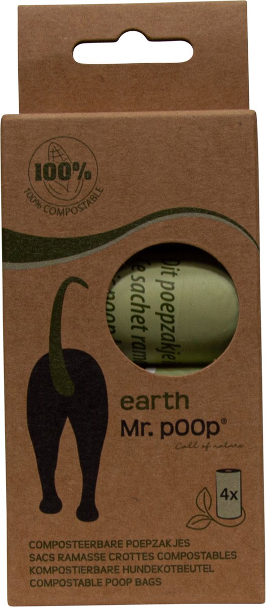 Mr. Poop - Mr. Poop - Poepzakjes & -houders - Mr.poop Earth Navulling 4 ...