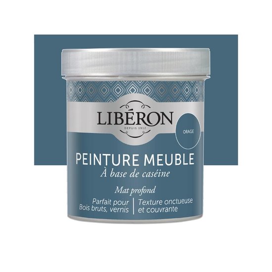 Libéron La peinture meuble À Base De Caséine - 0.5L - Bleu orage | bol