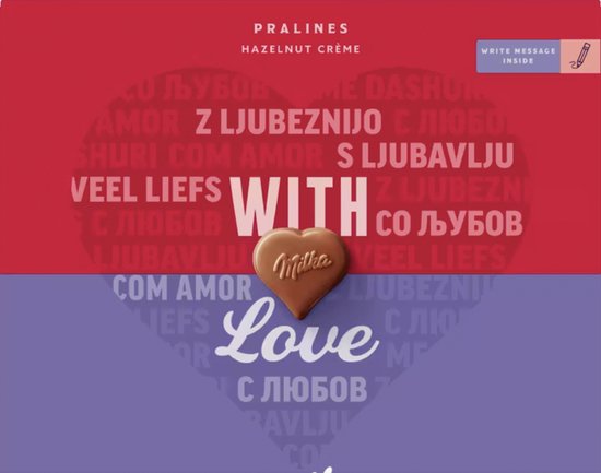 Milka Valentijn chocolade - I Love Milka Chocolade Pralines ...