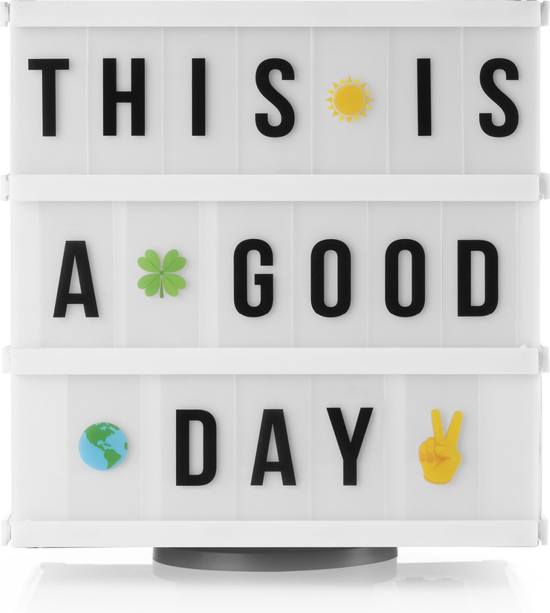 EASYmaxx LED lichtbak kubus - 173 letters & 150 moodjis | bol