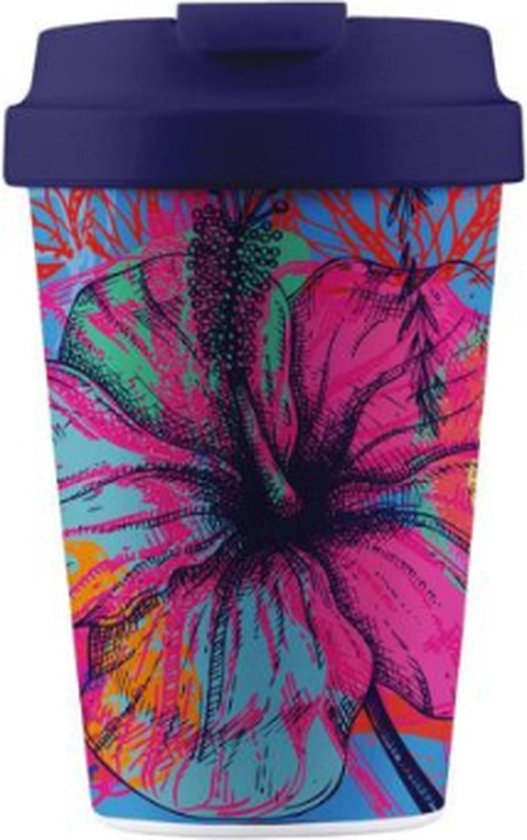 Chic.mic BioLoco eco drinkbeker Psychedelic garden 350 ML | bol
