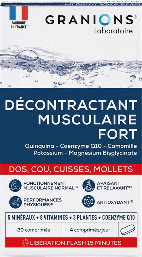 Granions Muscle Relaxer Strong 20 Tabletten | bol