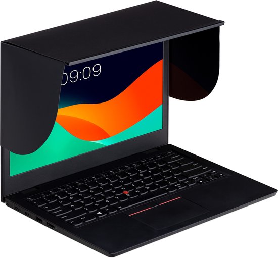 Navaris Zonnescherm voor 13inch laptop - Om in de zon op je beeldscherm ...