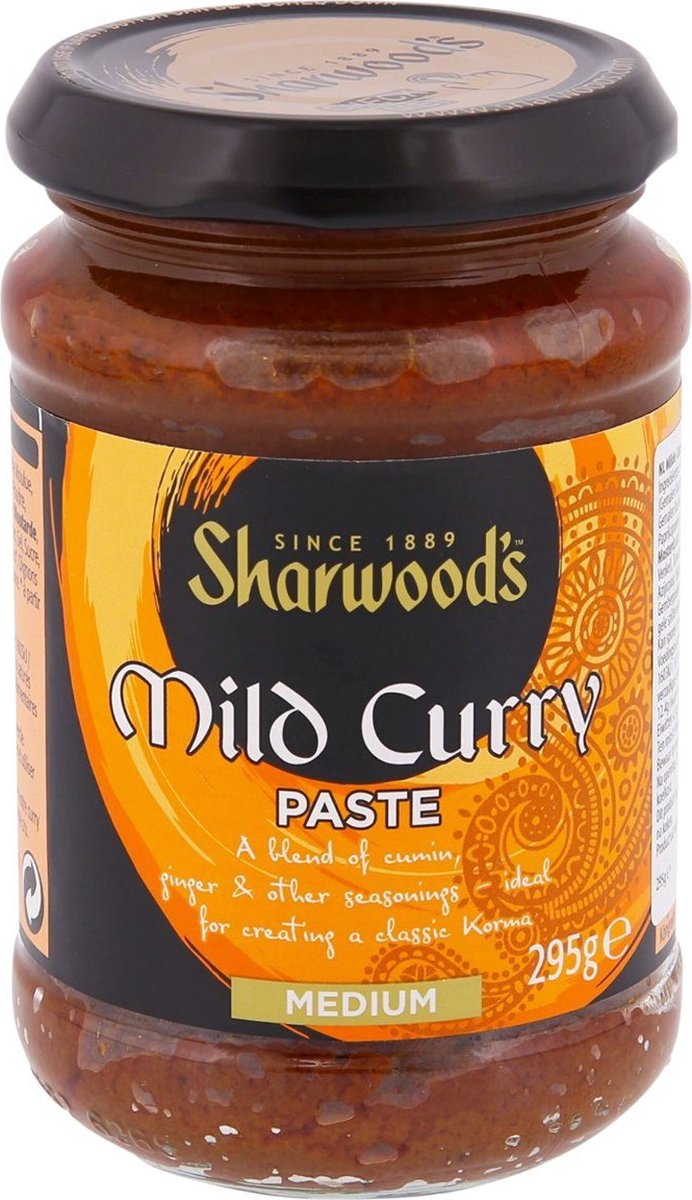 Sharwood's Mild curry paste 295 gram | bol
