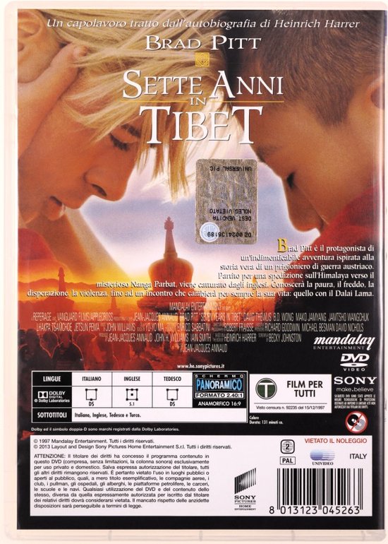 Seven Years in Tibet [DVD] (Dvd), Mako | Dvd's | bol