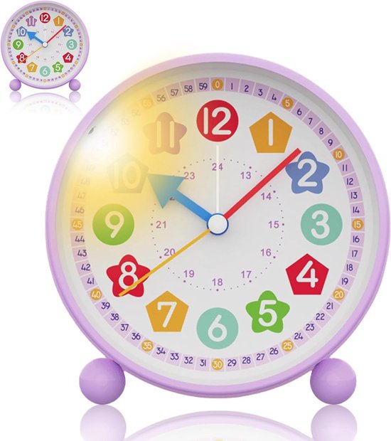 Digitale kinderwekker: kinderwekker zonder tikken, analoge wekker voor ...