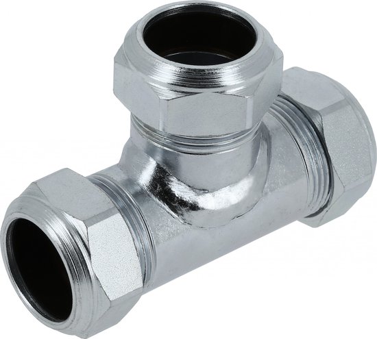 Bonfix Staalverzinkte knelfittingen - T-koppeling 109 - 3 x knel - 35mm ...