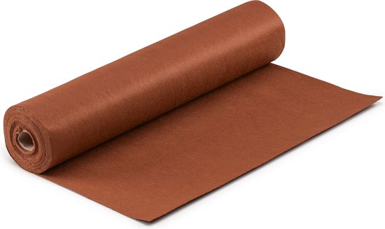 Vaessen Creative Vilt - Rol - 1mm dik - 45cmx5m - Bruin | bol