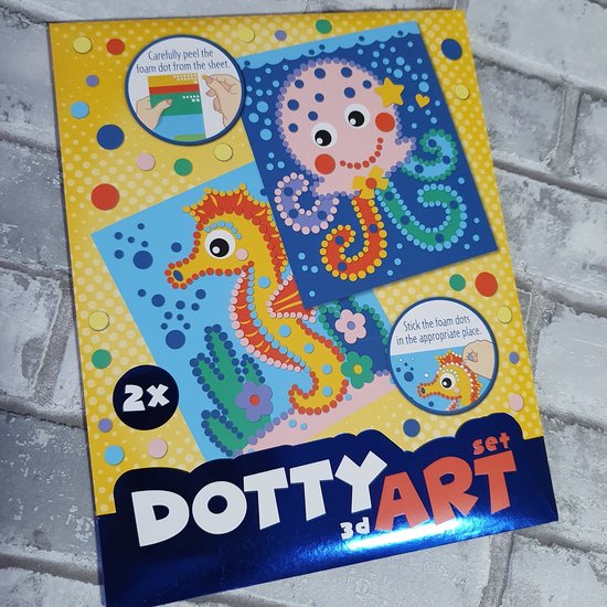 Dotty art 3d set Oceaan, knutselen, DIY, mozaiek | bol