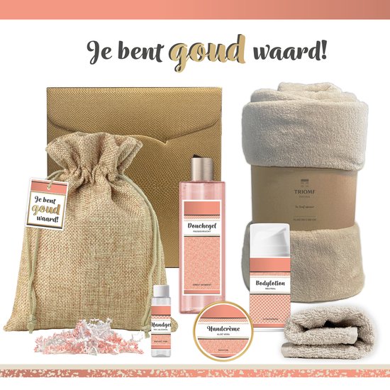 Geschenkset “Je bent goud waard!” - 7 producten - 1070 gram | Luxe ...