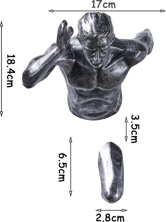 Décoration murale Sculpture Grimpeur Figure Hommes Courir Sculpture ...