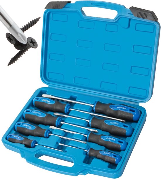 8-delige magnetische schroevendraaierset met Nichroom-punt, 4 kruiskop ...